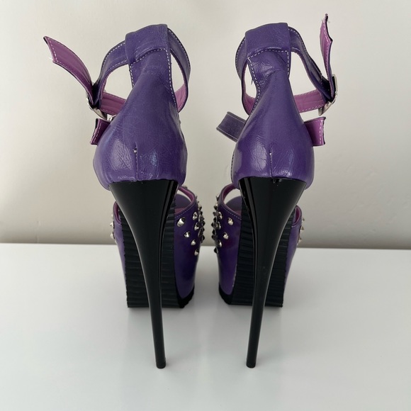 Tajna Shoes | Shoes | Tajna Purple Pencil High Heels Eu 4 | Poshmark